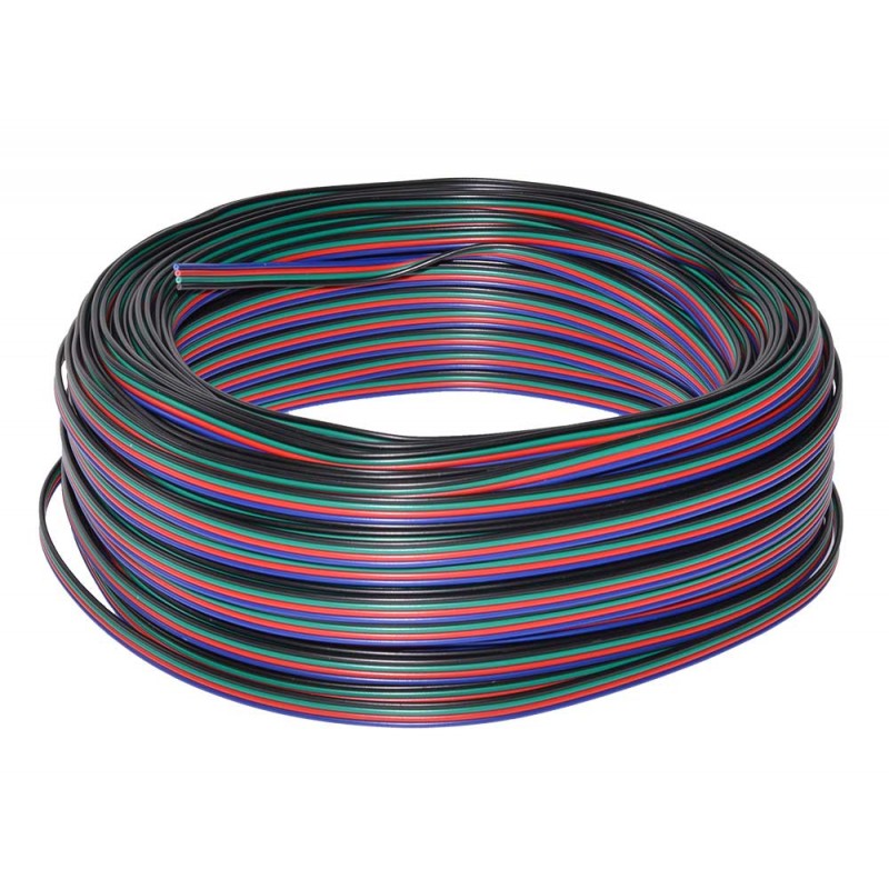 Cablu Alimentare Banda Led RGB 4 Fire Rola 50m - Roelectro